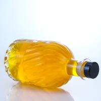 China Decal Label Area 500ml Round Shaped Super Flint Glass Bottle for Rum Vodka Whisky Tequila Gin for sale