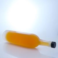 China Glass Collar 750ml Classic Frosted Empty Clear Flint Gin Rum Champagne Brandy Whisky Liquor Bottle with Cork for sale
