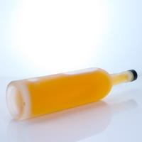 China Glass Collar 750ml Classic Frosted Empty Clear Flint Gin Rum Champagne Brandy Whisky Liquor Bottle with Cork for sale