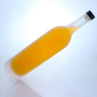 China Glass Collar 750ml Classic Frosted Empty Clear Flint Gin Rum Champagne Brandy Whisky Liquor Bottle with Cork for sale