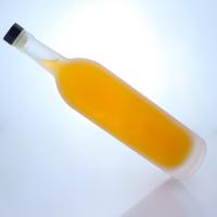 China Glass Collar 750ml Classic Frosted Empty Clear Flint Gin Rum Champagne Brandy Whisky Liquor Bottle with Cork for sale