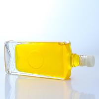 China Industrial Liquor square glass bottle with guala cap and customizable capacity for sale