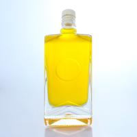 China Industrial Liquor square glass bottle with guala cap and customizable capacity for sale