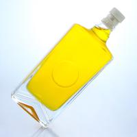 China Industrial Liquor square glass bottle with guala cap and customizable capacity for sale