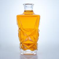 China Unique Design 800ml Glass Bottle for Beer Gin Rum Champagne Brandy Whisky Clear Flint for sale