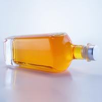 China Bottle Color Clear 750ml Unique Shaped Glass Bottle for Gin Rum Champagne Brandy Whisky for sale