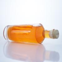 China 700ml Unique Design Flint Glass Bottle for Gin Rum Champagne Brandy Whisky Liquor for sale