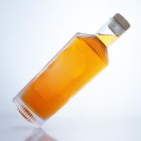 China 700ml Unique Design Flint Glass Bottle for Gin Rum Champagne Brandy Whisky Liquor for sale
