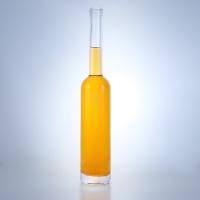 China Clear Flint Glass Collar 500ml Long-neck Bottle for Gin Rum Champagne Brandy Whisky for sale