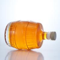 China Clear Flint Glass Bottle for Gin Rum Champagne Brandy Whisky Unique Design for sale