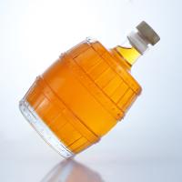 China Clear Flint Glass Bottle for Gin Rum Champagne Brandy Whisky Unique Design for sale