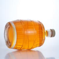 China Clear Flint Glass Bottle for Gin Rum Champagne Brandy Whisky Unique Design for sale