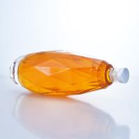 China Unique Design Clear Glass Bottle for Tequila Gin Rum Champagne Brandy Whisky 750ml for sale