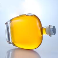 China Clear Round Shape Glass Bottle for Gin Rum Champagne Brandy Whisky 700ml for sale