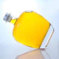 China Clear Round Shape Glass Bottle for Gin Rum Champagne Brandy Whisky 700ml for sale