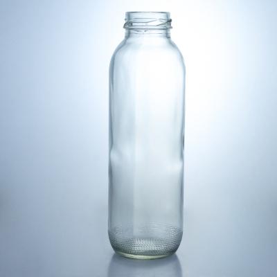 China Customized Clear Frosted Glass Bottles for Beverage and Glass Collar within Your Budget for sale