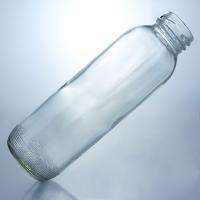 China Customized Clear Frosted Glass Bottles for Beverage and Glass Collar within Your Budget for sale