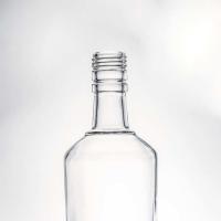 China Decal Customized Round Shaped 730ml 1000ml Empty High Flint Gin Rum Vodka Whisky Brandy Liquor Glass Bottle with Cork Sealing Type for sale