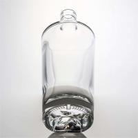 China Sealing Type Cork 500ml 800ml 1000ml Round Shaped High Flint Glass Bottle for Liquor for sale