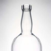 China Customized Logo High Flint Gin Rum Liquor Glass Bottle with Cork 700ml 800ml 1000ml for sale