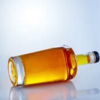 China Round Shape Empty Glass Bottles With Acid Etch Surface Handling And Cork Sealing Type for sale