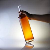 China Glass Liquor Bottle Round 75cl Bottle For Cork Cap Type 1000ml 1750ml Collar Material for sale