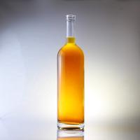 China Glass Liquor Bottle Round 75cl Bottle For Cork Cap Type 1000ml 1750ml Collar Material for sale