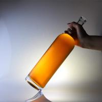 China Glass Liquor Bottle Round 75cl Bottle For Cork Cap Type 1000ml 1750ml Collar Material for sale