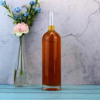 China Glass Liquor Bottle Round 75cl Bottle For Cork Cap Type 1000ml 1750ml Collar Material for sale