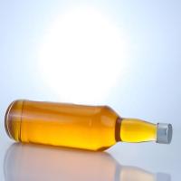 China SCREW CAP Customized Logo 500ml 700ml Clear Flint Tequila Whisky Vodka Glass Bottle for sale