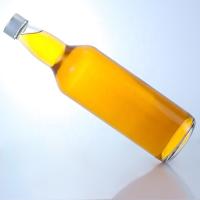 China SCREW CAP Customized Logo 500ml 700ml Clear Flint Tequila Whisky Vodka Glass Bottle for sale