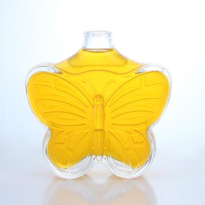 China Beverage 330ml Clear Super Flint Empty Glass Bottles with Customized Logo for sale