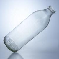 China Clear 1020ml Glass Bottles with Screw Cap and Unique Shape for sale