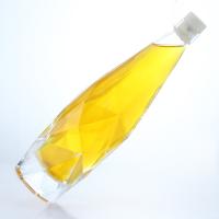 China Clear or Customized Unique 750ml Whisky Vodka Spirit Glass Bottle for Liquor for sale