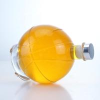 China 350ml 500ml Popular Shaped Transparent Liquor Glass Bottle for Whisky Rum Gin Brandy for sale