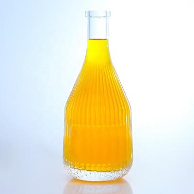 China Flint Glass 500ml 750ml 1000ml Special Shaped Vodka Whisky Bottle with Customized Logo for sale