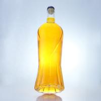China 500ml 750ml 1000ml Empty Vodka Liquor Gin Rum Tequila Whiskey Brandy Spirit Glass Bottle for sale