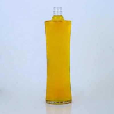 China Glass Bottle for Vodka Gin Rum Whisky Brandy 500ml 750ml 1000ml Transparent Empty for sale