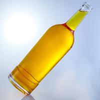China GLASS Collar Round Shaped Empty Glass Bottles 750ml for Tequila Brandy Rum Gin Whisky for sale