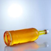 China GLASS Collar Round Shaped Empty Glass Bottles 750ml for Tequila Brandy Rum Gin Whisky for sale