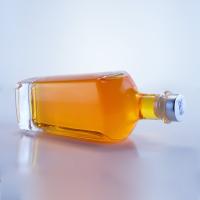 China 750ml Clear Varnish Liquor Glass Bottle For Unique Liquid Whisky Vodka Rum Tequila for sale