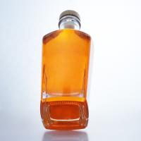 China Hot Stamping Surface Handling Clear or Customized Color 750ml Rum Vodka Liquor Glass Bottle for sale