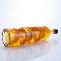 China Elegant 500ml 750ml 1000ml Flint Glass Spirit Bottle for Whisky Vodka Champagne Tequila for sale