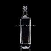 China Flint Glass 500ml 750ml 1000ml Special Shaped Empty Bottle for Vodka Whisky Gin Rum for sale