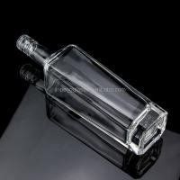 China Flint Glass 500ml 750ml 1000ml Special Shaped Empty Bottle for Vodka Whisky Gin Rum for sale