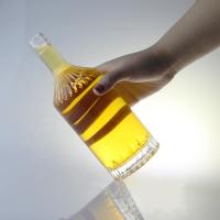 China Screw Cap Glass Bottle for Whisky Vodka Champagne Tequila Gin Rum 750ml 1000ml Transparent for sale