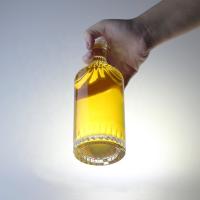 China Screw Cap Glass Bottle for Whisky Vodka Champagne Tequila Gin Rum 750ml 1000ml Transparent for sale