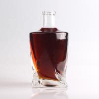 China Whisky Sealing Type Cork 750ml/1000ml Transparent Glass Bottle for Champagne for sale