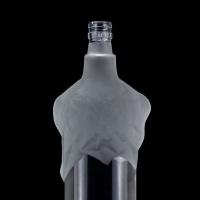 China 500ml 700ml 750ml Transparent Flint Glass Bottle for Champagne Gin Rum Unique Design for sale