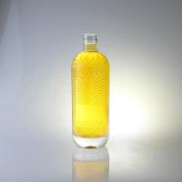 China 500ml 700ml 750ml Transparent Flint Glass Bottle with Glass Collar and Base Material for sale